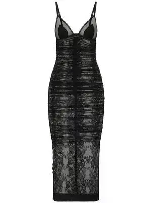 Dolce & Gabbana Chantilly Lace Dress - Black