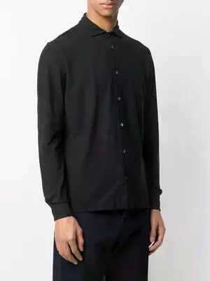 ZANONE Regular-fit Cotton Shirt - Black