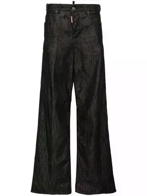 Dsquared2 Traveller Mid-rise Wide-leg Jeans