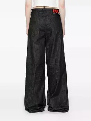 Dsquared2 Traveller Mid-rise Wide-leg Jeans