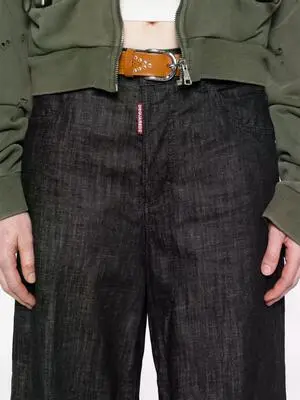 Dsquared2 Traveller Mid-rise Wide-leg Jeans
