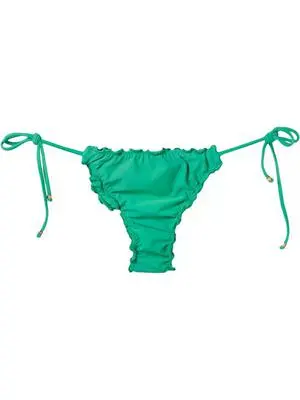 AMIR SLAMA Ruched Bikini Bottom - Green
