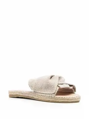 Manebí Ruched Open-toe Espadrilles - Neutrals
