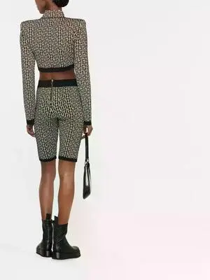 Balmain Monogram Knitted Shorts