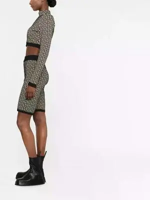 Balmain Monogram Knitted Shorts