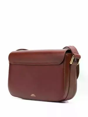 A.p.c. Grace Foldover Crossbody Bag - Brown