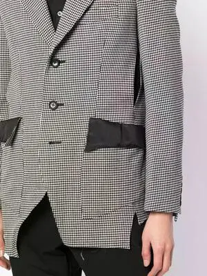 SULVAM Houndstooth Layered Blazer