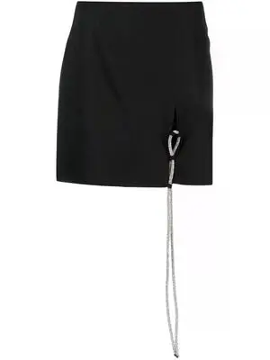 Giuseppe Di Morabito Crystal Embellished Lace-up Mini Skirt - Black