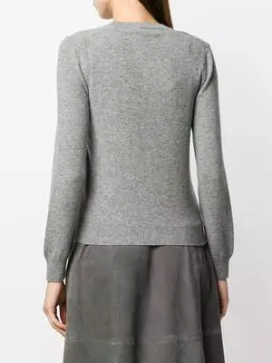 Play Comme Des Garcon Long Sleeve V-neck Sweater