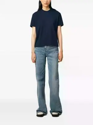 AMI Paris De Coeur Cotton T-shirt - Blue