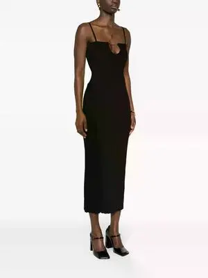 Jacquemus La Robe Sierra Knit Dress - Black