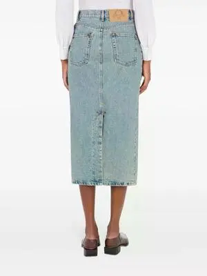 Moschino Mid-rise Denim Skirt