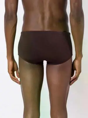 AMIR SLAMA Logo-plaque Swim Trunks