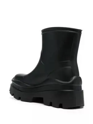 MSGM Logo-embossed Ankle Boots - Black