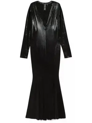 Norma Kamali V-neck Fishtail Dress