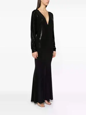 Norma Kamali V-neck Fishtail Dress