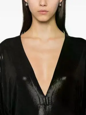 Norma Kamali V-neck Fishtail Dress