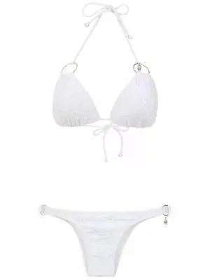 AMIR SLAMA Bikini With Metallic Details - White