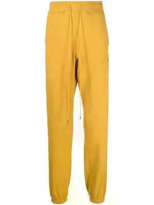 Rhude Embroidered-logo Drawstring Track Pants - Yellow