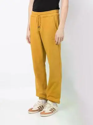 Rhude Embroidered-logo Drawstring Track Pants - Yellow