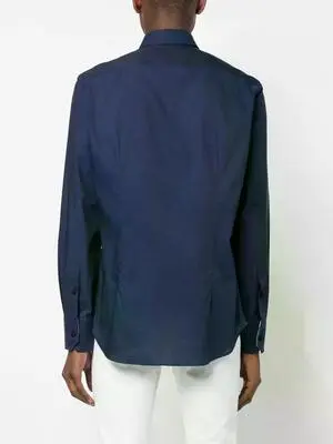 BILLIONAIRE Silver Cut Logo-print Shirt