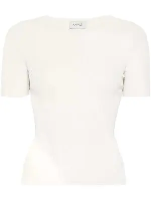 MRZ Ribbed T-shirt - Neutrals