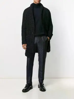 Canali Roll-neck Wool Sweater - Blue