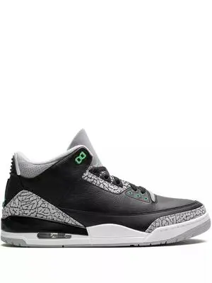 JORDAN Air 3 Retro Green Glow Sneakers