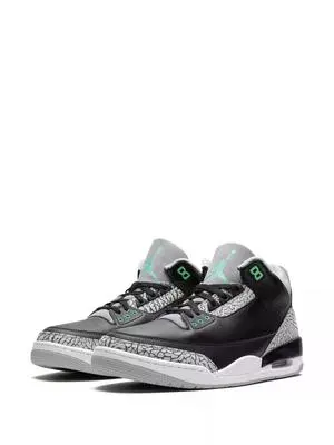 JORDAN Air 3 Retro Green Glow Sneakers