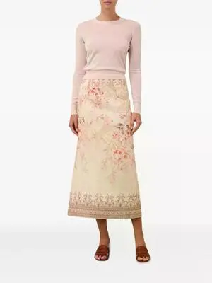 Zimmermann Illuminate Pencil Midi Skirt