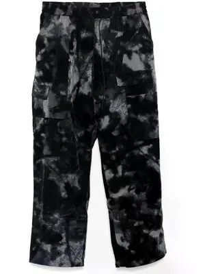 Y3 Abstract-print Wide-leg Trousers