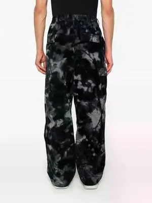 Y3 Abstract-print Wide-leg Trousers