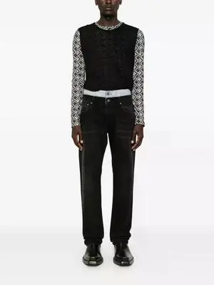 VTMNTS Layered Effect Cotton Jeans