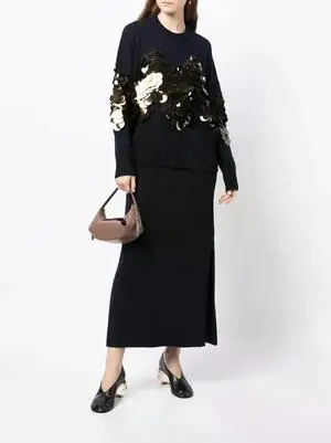 Altuzarra High-waisted Knitted Midi Skirt