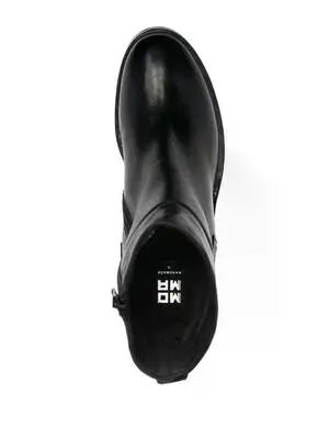 Moma 80mm Heeled Leather Ankle Boots