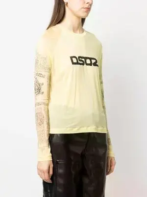 Dsquared2 Logo-print Long-sleeve Top