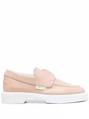 LE SILLA Two-tone Leather Loafers - Neutrals