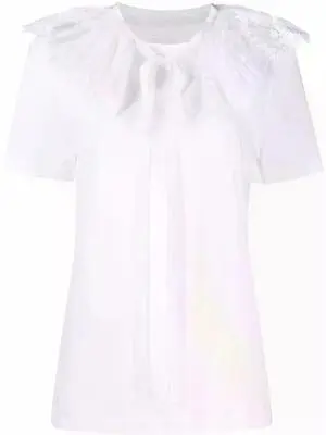 PATOU Detachable Lace-collar T-shirt