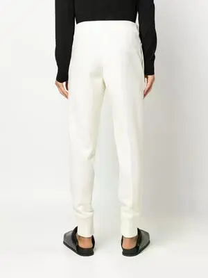 JIL SANDER Elasticated-waistband Wool Track Pants - Neutrals