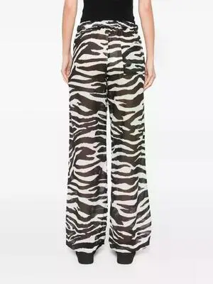 Attico Zebra-print Sheer Trousers