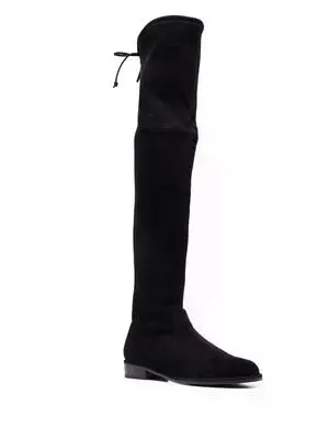 STUART WEITZMAN Tie-fastened Thigh-high Boots - Black