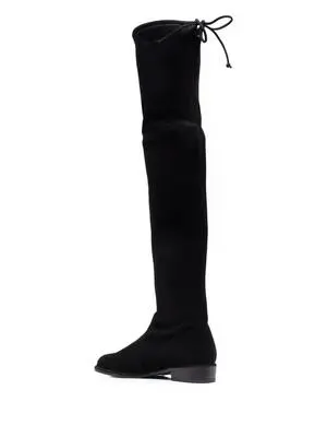 STUART WEITZMAN Tie-fastened Thigh-high Boots - Black