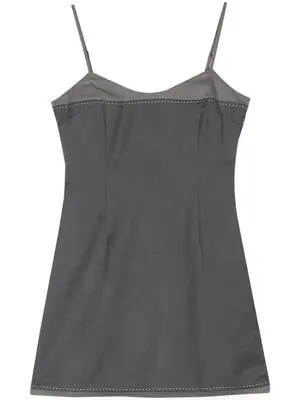 Remain Birger Christensen Spaghetti-strap Minidress - Grey