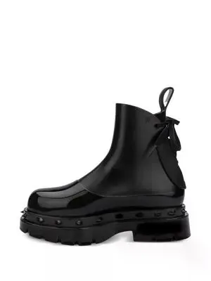 Melissa X Undercover Spiked Platform Combat Boots - Black