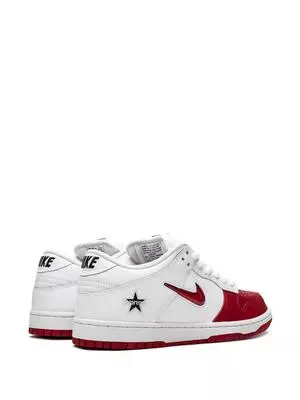 Nike X Supreme Sb Dunk Low Jewel Swoosh Sneakers