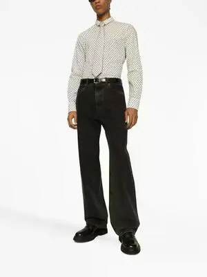 Dolce & Gabbana Dg-print Long-sleeve Shirt
