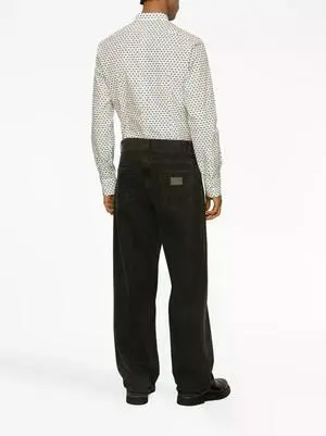 Dolce & Gabbana Dg-print Long-sleeve Shirt