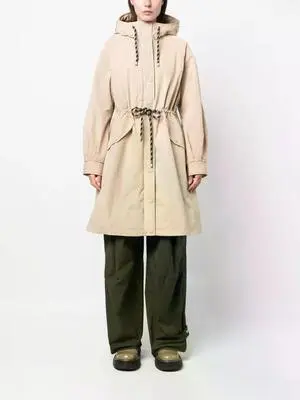 Woolrich Long-line Drawstring Parka Coat