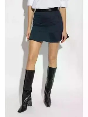 GANNI Flared-hem Mini Skirt