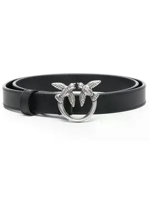 Pinko Pinko Love Birds Buckle Belt Black